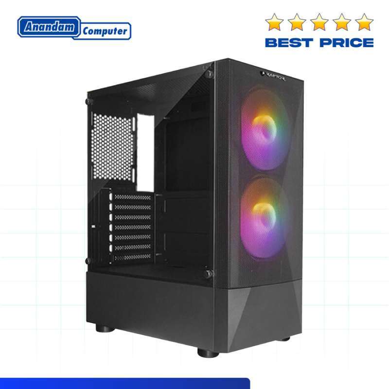Jual Power UP RAPTOR 1630 - Include 2 FAN LED Casing PC Gaming Black ...