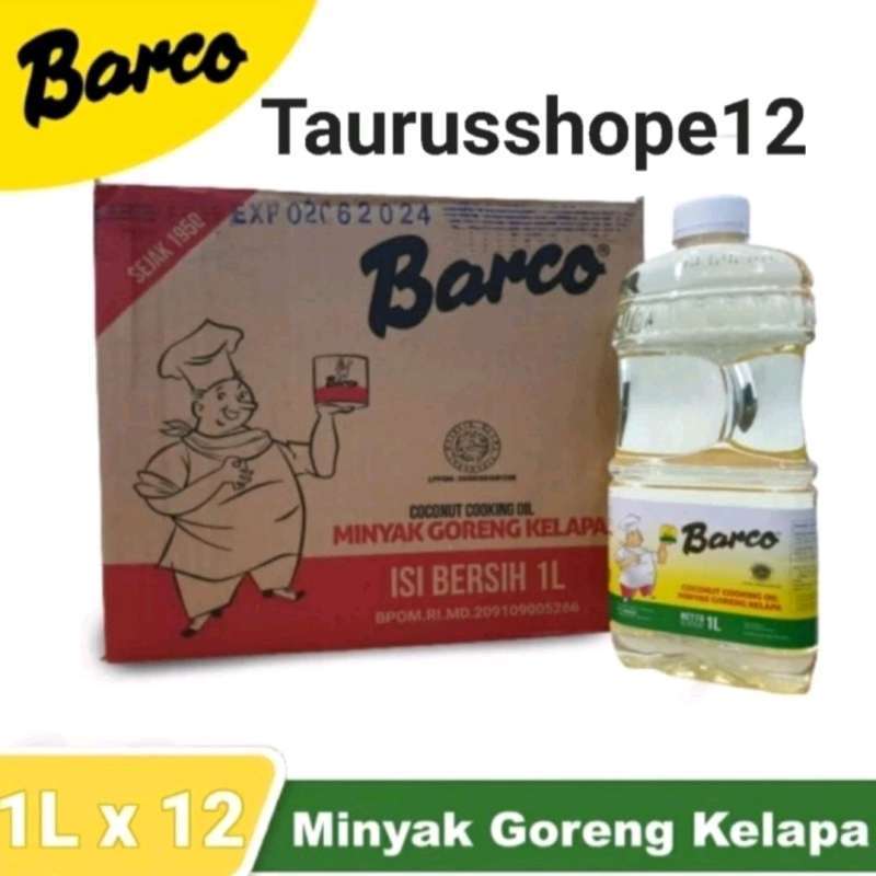 Jual Minyak Kelapa Barco Botol 1L (1 Dus Isi 12) di Seller ...