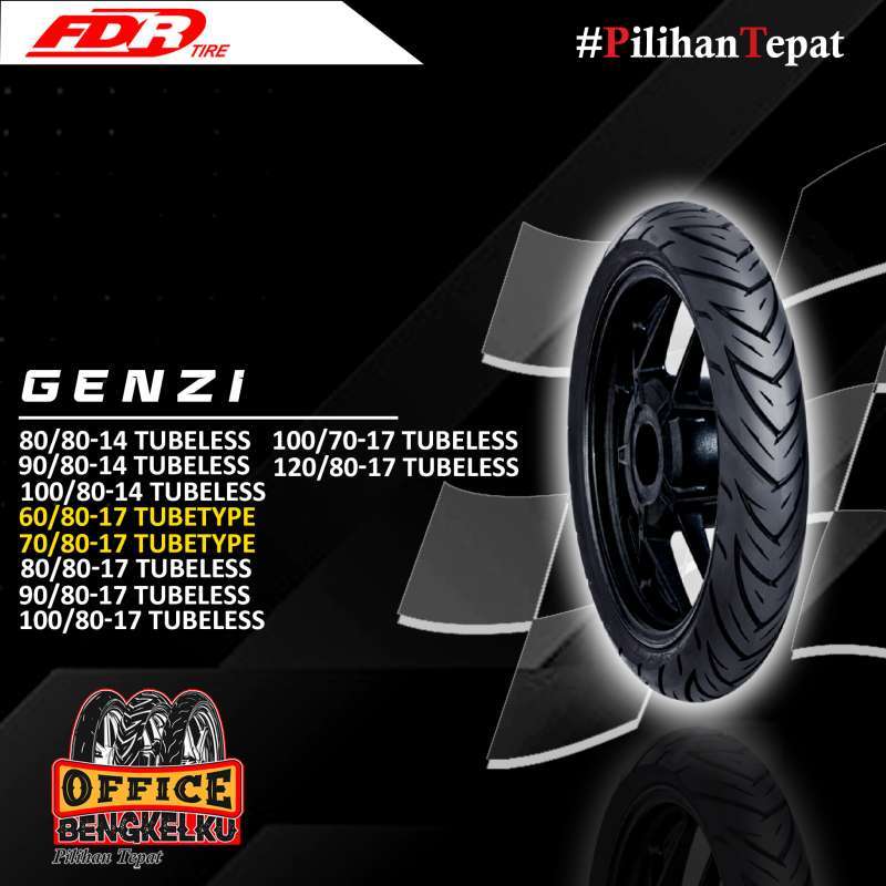 Jual Ban Motor TubeType Standar Matic Bebek Sport FDR Genzi di Seller ...