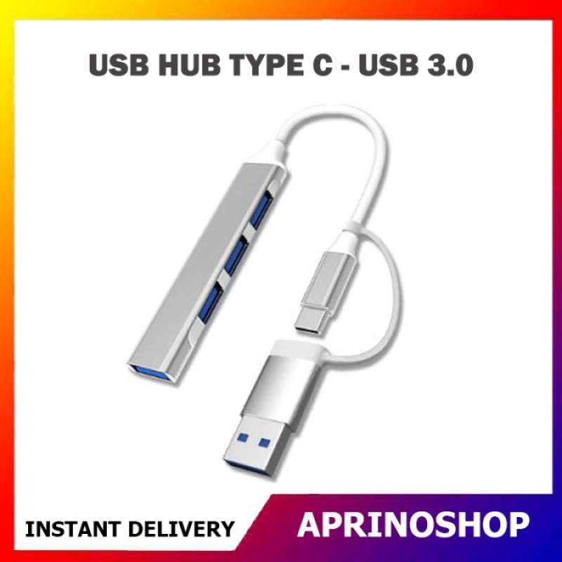 Jual USB 3.0 Hub 4 Port Type C USB 3.0 Connector Type-C USB Extend ...