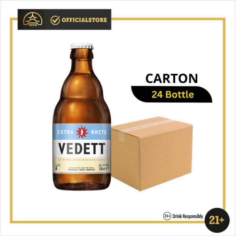Jual Vedett Extra White Beer 330ml x 24 Bottle (1 Karton) di Seller ...