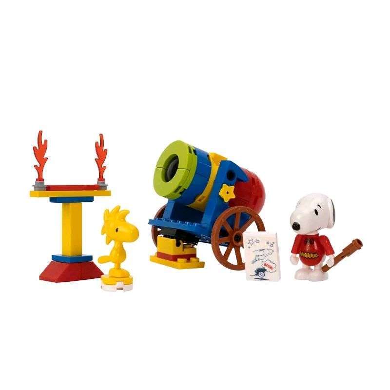 Jual Mainan Bricks Blocks Toy Lego Set Balok Susun Snoopy Canon Flyer ...