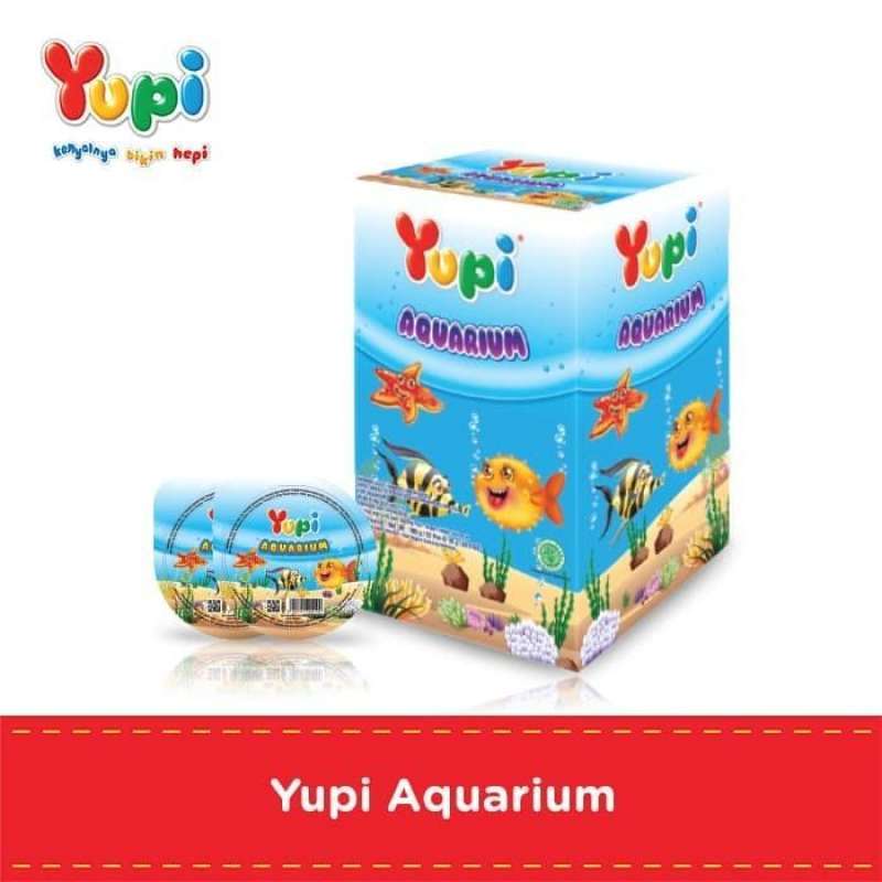 Jual YUPI GUMMY 120gr / YUPI GUMMY 24pc / YUPI / PERMEN YUPI / YUPI BOX - AQUARIUM 12*15G di ...