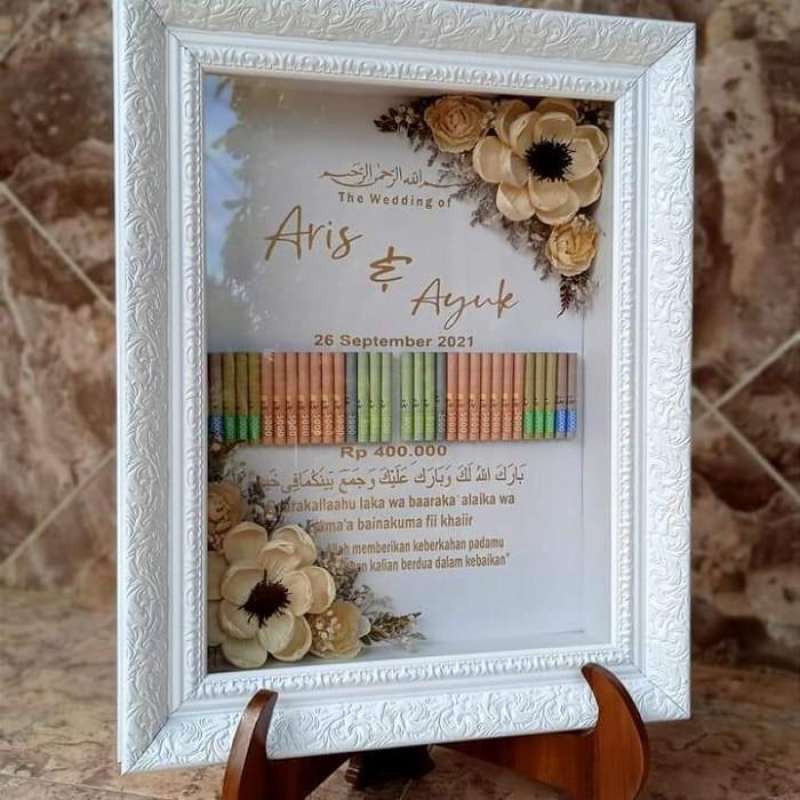 Jual Mahar Pernikahan Uang, Pigura 35x45cm - Free Packing Kayu Di ...