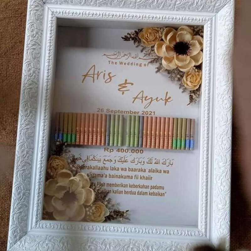 Jual Mahar Pernikahan Uang, Pigura 35x45cm - Free Packing Kayu Di ...