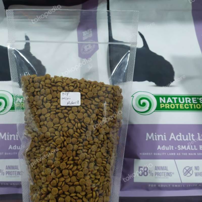 Promo natures protection dog mini adult lamb 500gr (repack) Diskon 33% ...