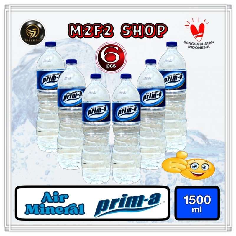 Promo Air Mineral Prima Besar Botol Plastik Pet - 1500 ml (Kemasan 6 ...