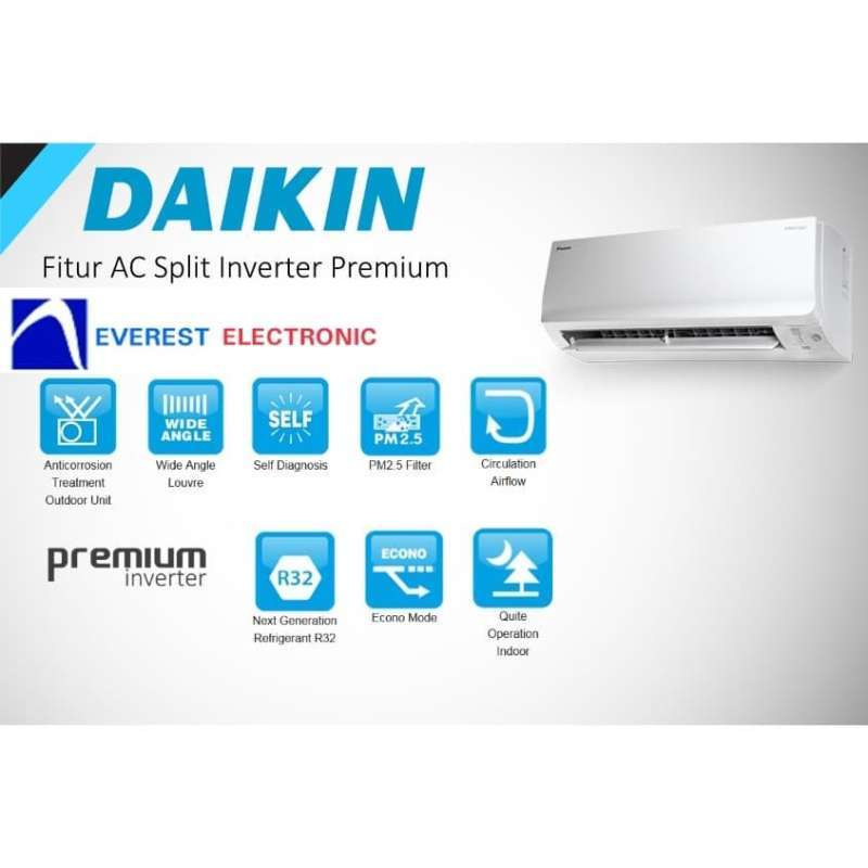 Jual AC DAIKIN PREMIUM INVERTER 1PK FTKM25SVM4 di Seller PT. Everest ...