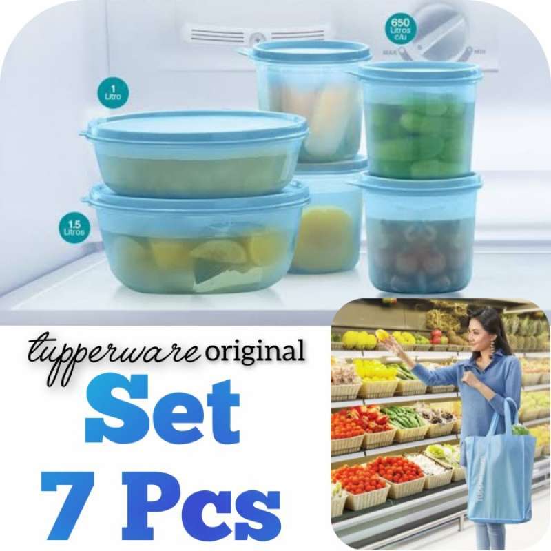 Jual Tupperware Original Parcel Set Lengkap Lauk Pauk Sayur Buah ...