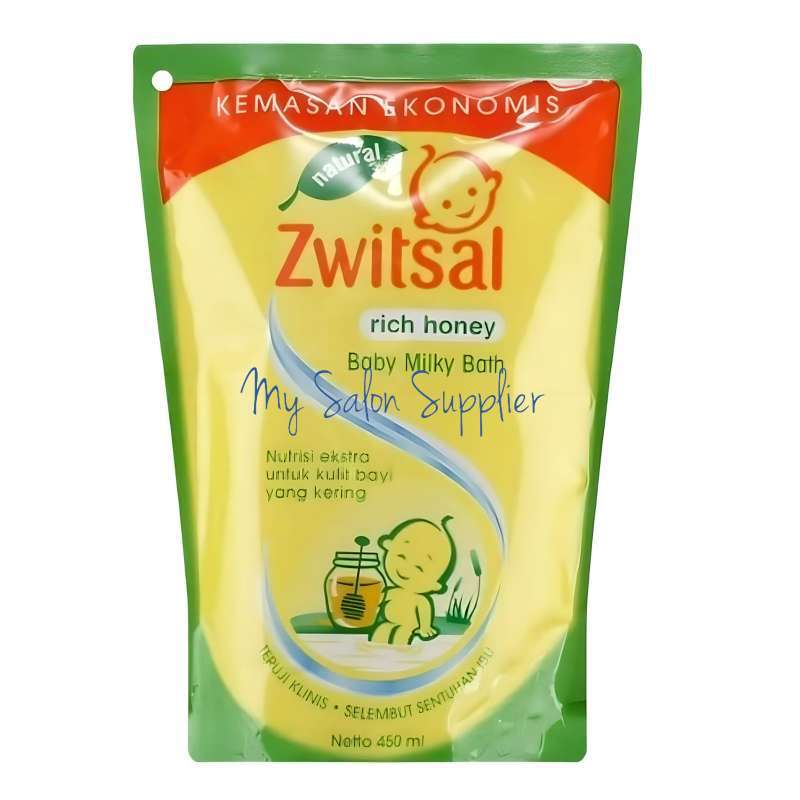 Jual Zwitsal Natural Baby Milky Bath Rich Honey Refill 450ml di Seller ...