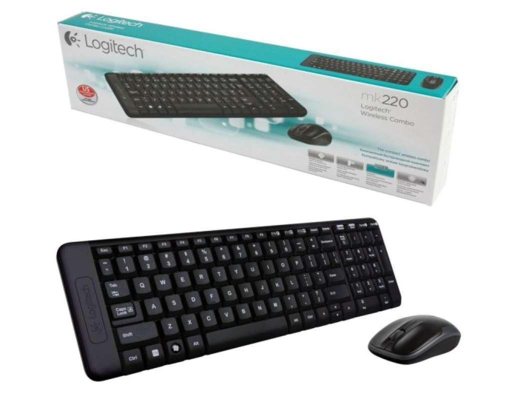Promo Logitech Keyboard And Mouse Wireless Combo Mk220 Diskon 17 Di Seller Mahanani Store 1