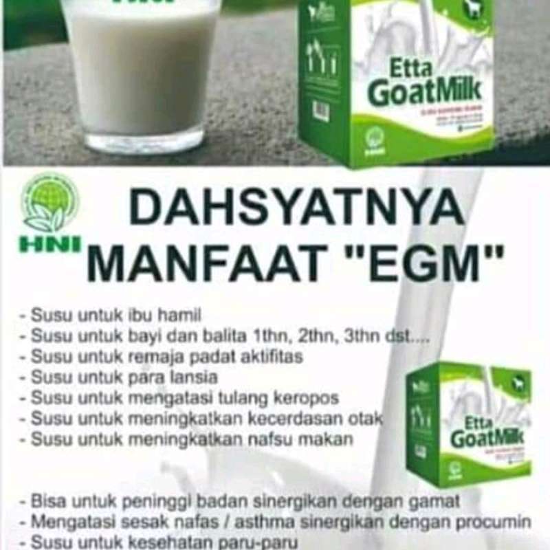 Jual HNI HPAI ETTAWA GOAT MILK Susu Kambing Rasa Gula Aren Coklat ...