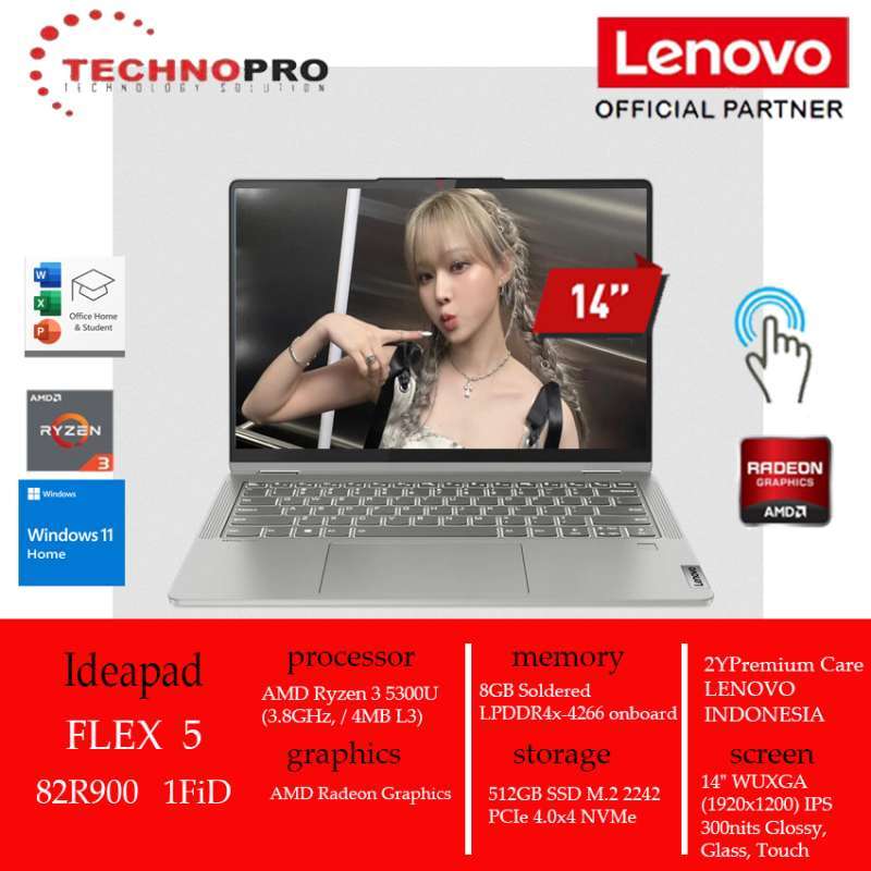 Promo Lenovo Ideapad Flex Alc Fid A Id Amd Ryzen U Gb Gb Ssd Amd Radeon