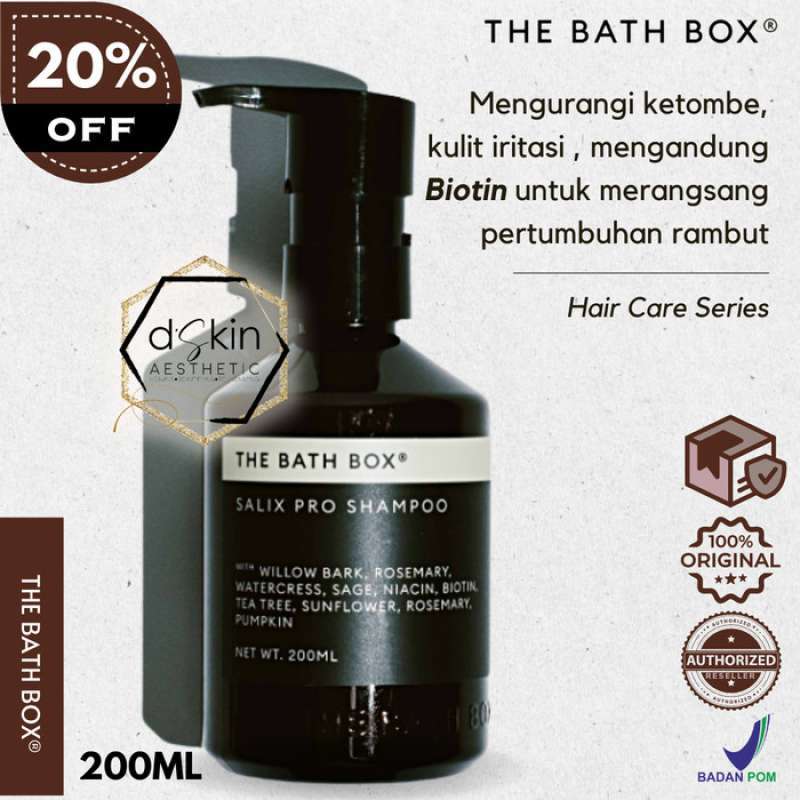 Promo THE BATH BOX SALIX PRO Shampoo 200ml | Anti-Dandruff, Hair Loss ...