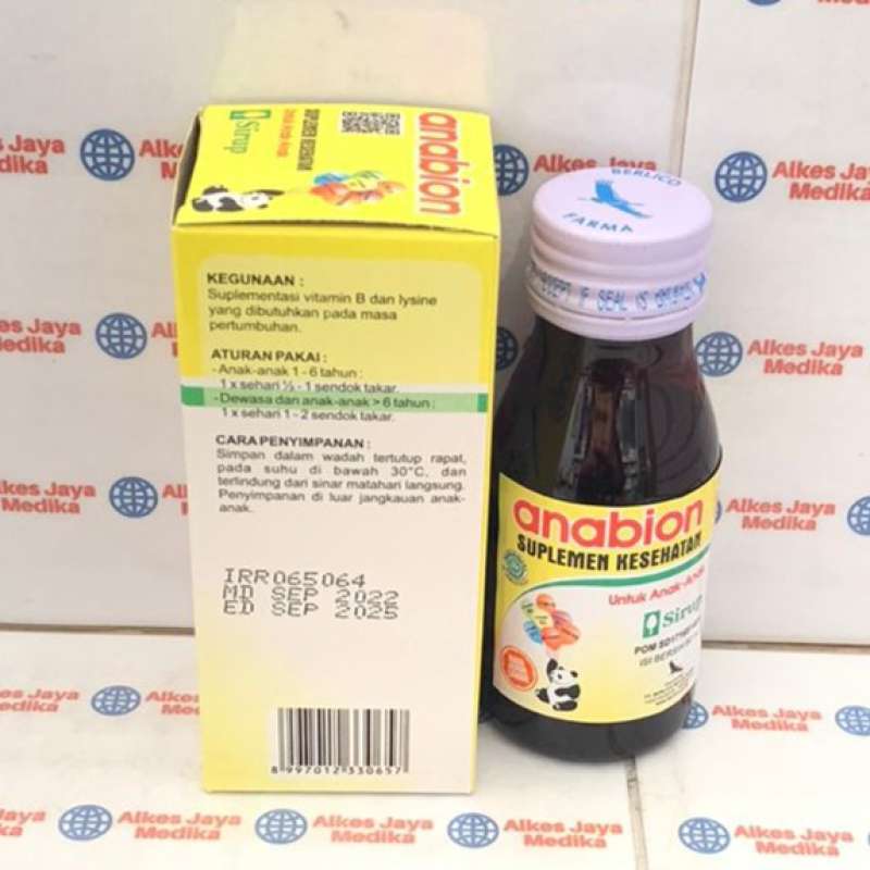 Jual Anabion Sirup 60ml - Vitamin Nafsu Makan Anak Di Seller Alkes Jaya ...