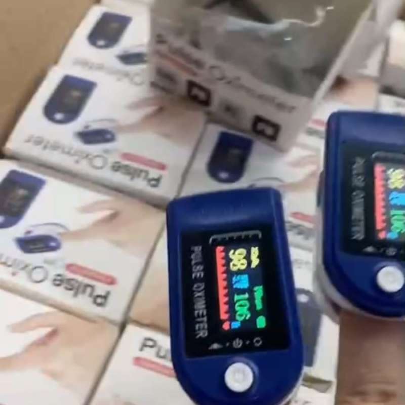 Jual Pulse Oximeter Fingertip Oxymeter Alat Cek Tes Saturasi Kadar ...