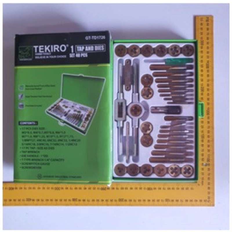 Promo Alat Snai dan Tap Ulir Baut Senai set 40 pcs Diskon 23% di Seller ...