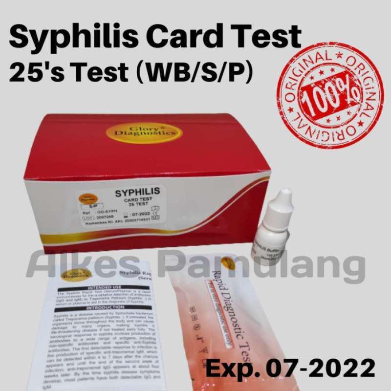 Jual Alat Tes Tp Sifilis - Syphilis Card 25'S Glory di Seller Bergas ...