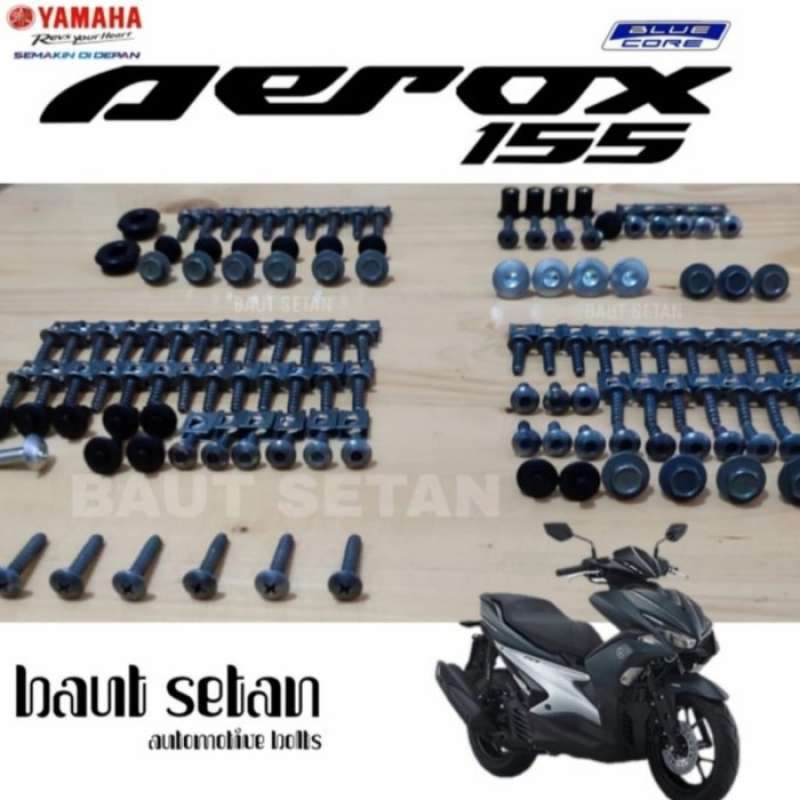 Promo Baut full body Yamaha Aerox/baut set full body Aerox Diskon 33% ...