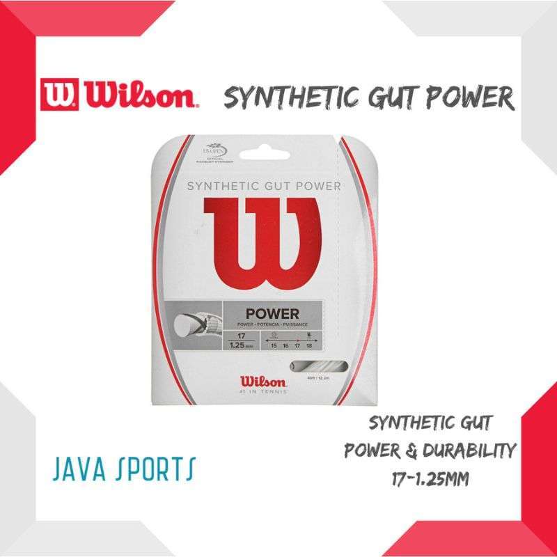 Promo Senar Raket Tenis Wilson Synthetic Gut Power |synthetic Gut ...