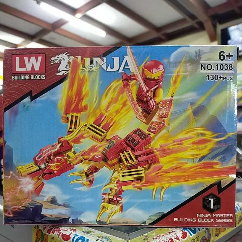 Jual Mainan Balok Brick Ninja Naga Motor Robot Dragon Ninjago Kai Jay ...