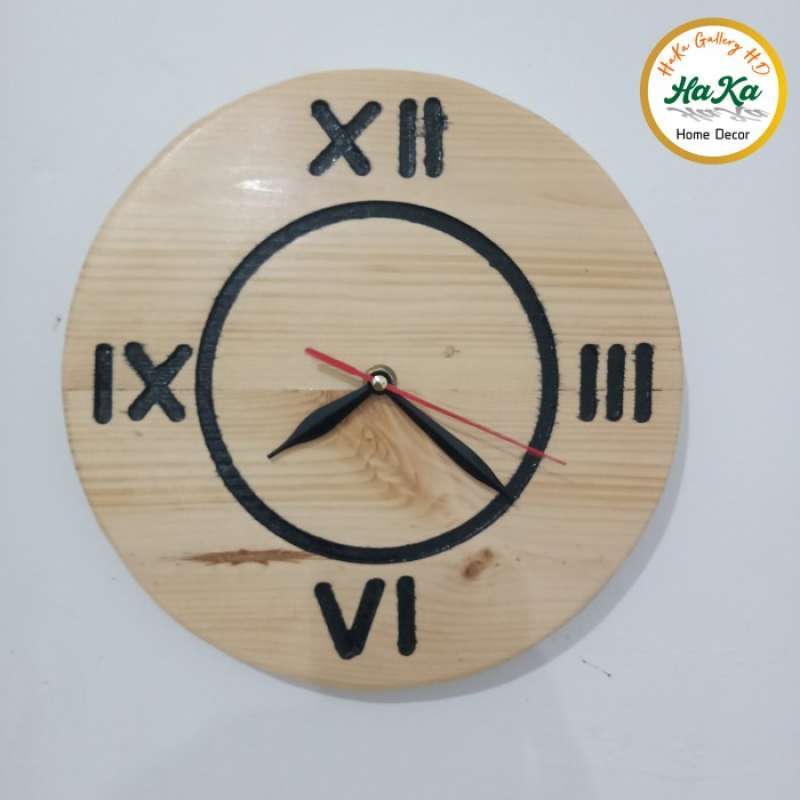 Promo Jam Dinding Kayu/ Kayu Solid Jati Belanda Diskon 23% di Seller ...