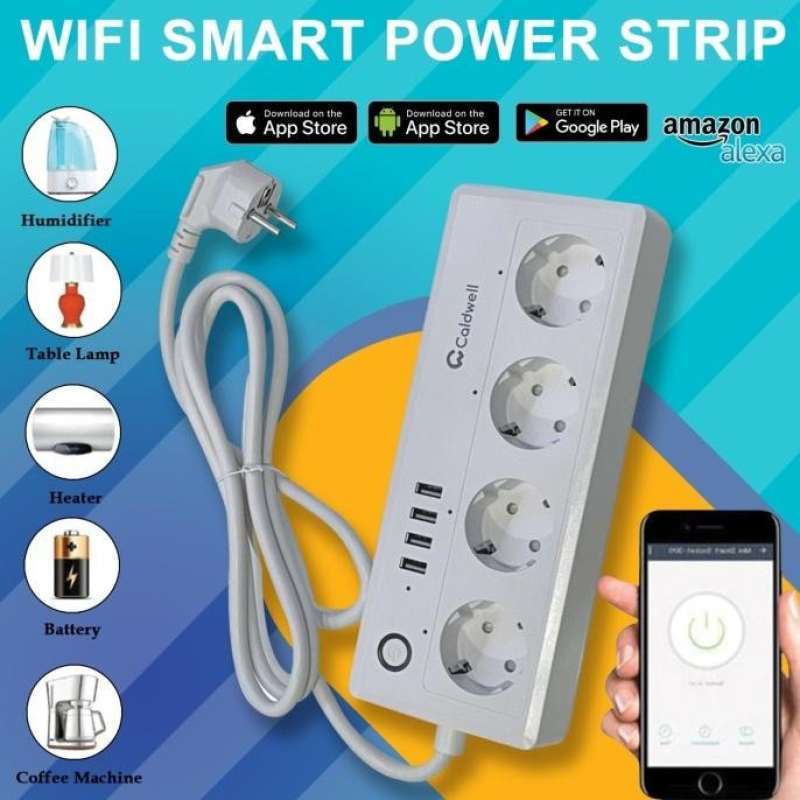 Promo Smart Extension Power Strip (Smart Stop Kontak, Wifi) Diskon 23% di Seller 17 Store ...