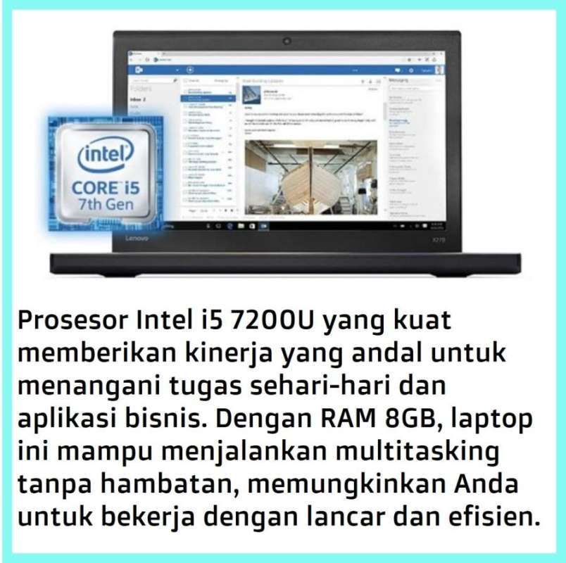 Jual Laptop Lenovo Thinkpad X270 Intel Core I5 Gen 7 8gb 12 Inch Black Di Seller Knkbec1 ...
