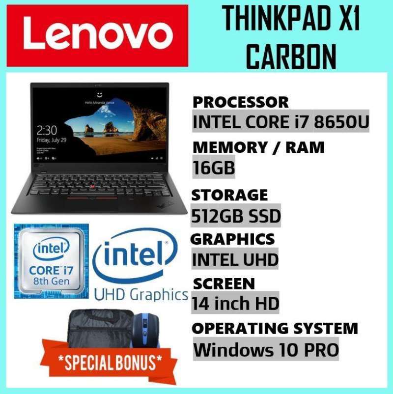 Jual Laptop Lenovo Thinkpad X Carbon Intel Core I Gen Gb Gb Ssd Di Seller Knkbec