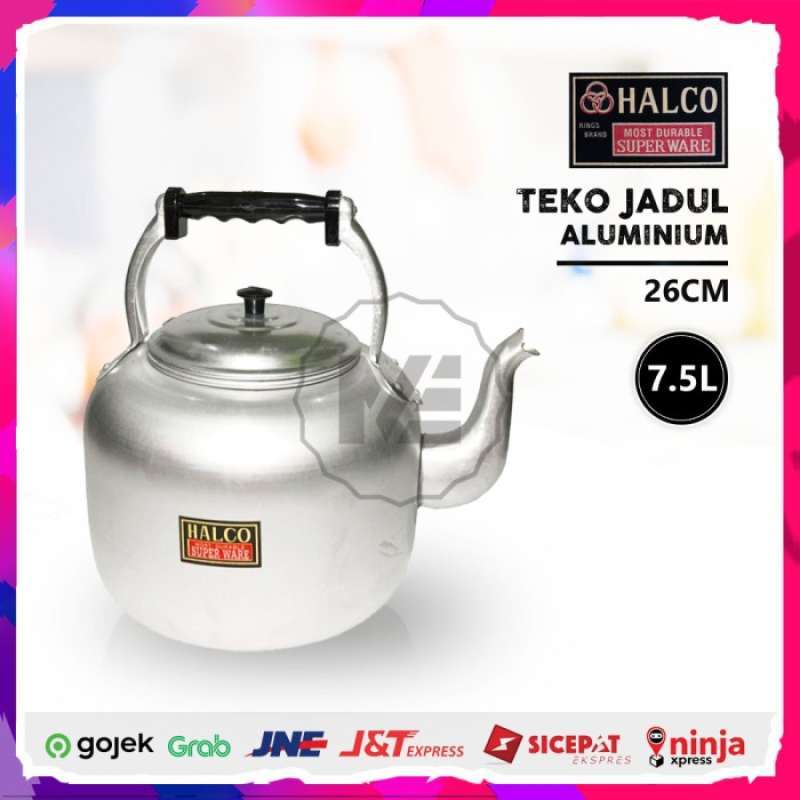 Jual Teko Ceret Ketel Air Jadul Halco 26 Cm 7.5 Liter Kettle Aluminium ...