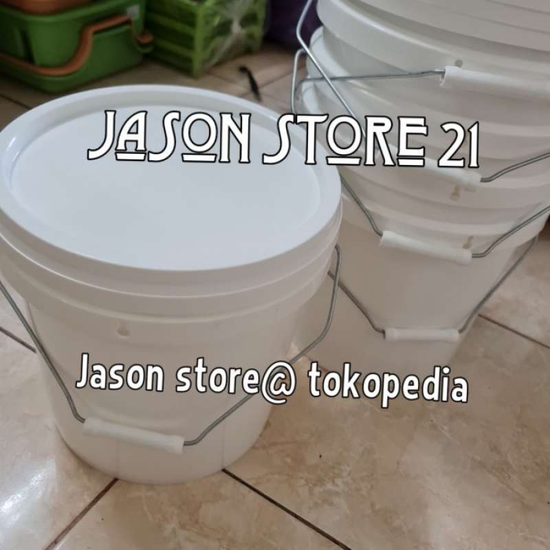 Jual Ember Cat, Es Krim Putih 10 Liter/Ember Putih 10 Liter/Ember Cat ...