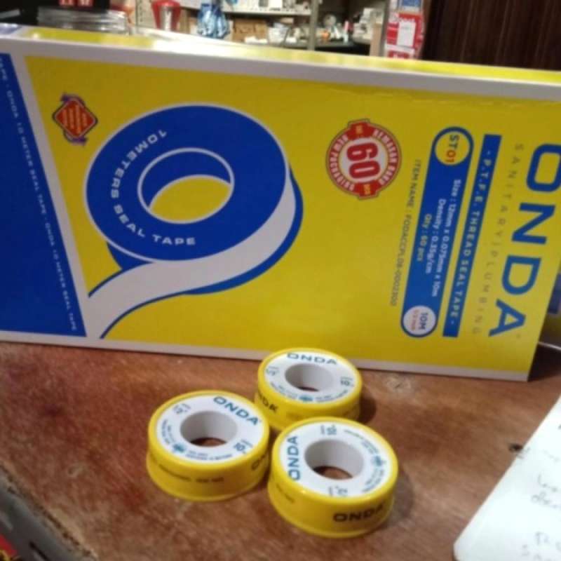 Promo Seal Tape Onda 10 Mtr. Satu Box Isi 60Pcs Diskon 33% di Seller ...