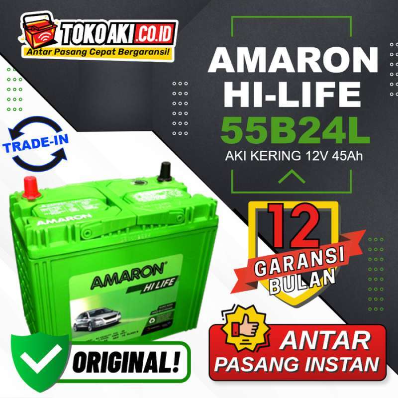 Promo Aki Xpander (Expander) - Amaron Hi Life 55B24L / NS60L - 12V 45Ah Diskon 23% di Seller ...