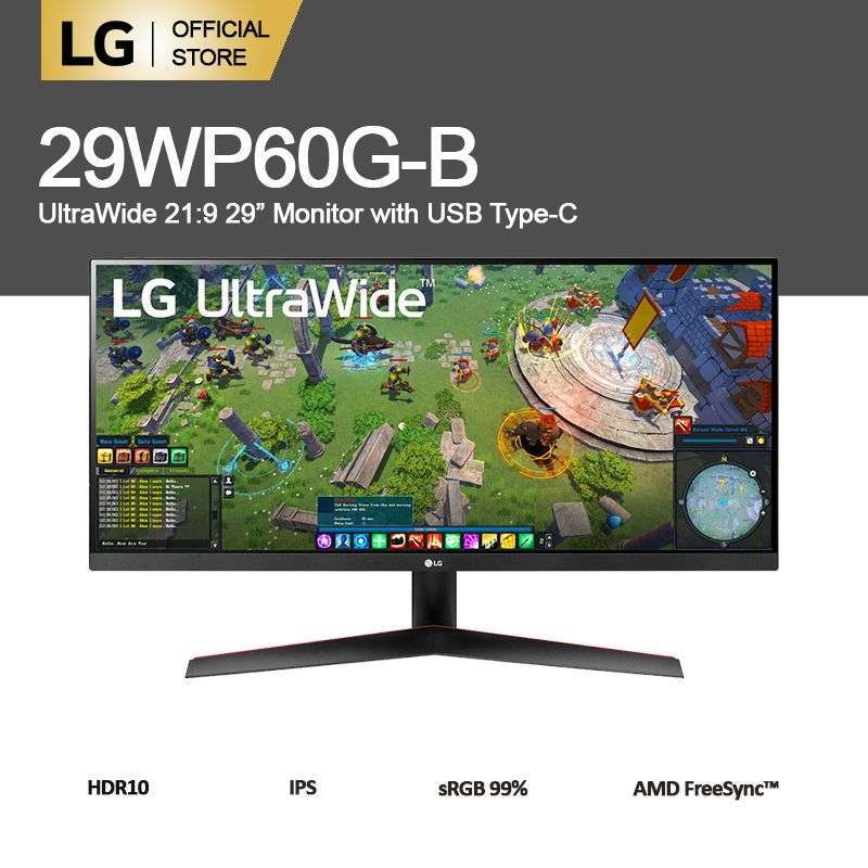 Promo LG 29WP60G-B 29 Inch Monitor Ultra Wide IPS Full HD HDR Diskon 42 ...