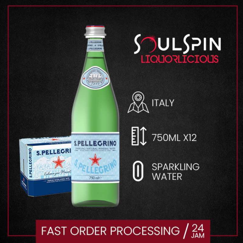Jual San Pellegrino Sparkling Mineral Water 750ml [ dus isi 12 botol ] di Seller SOULSPIN ...