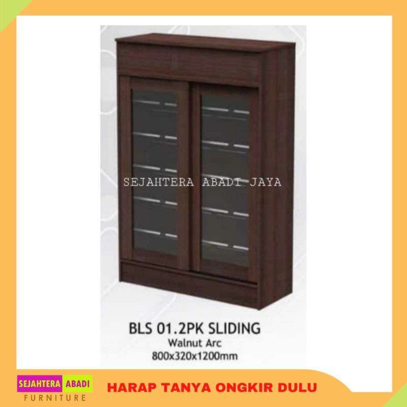 Jual Lemari Sepatu Sliding Rak Sepatu Toppan Furniture Sr1-8027 Di ...