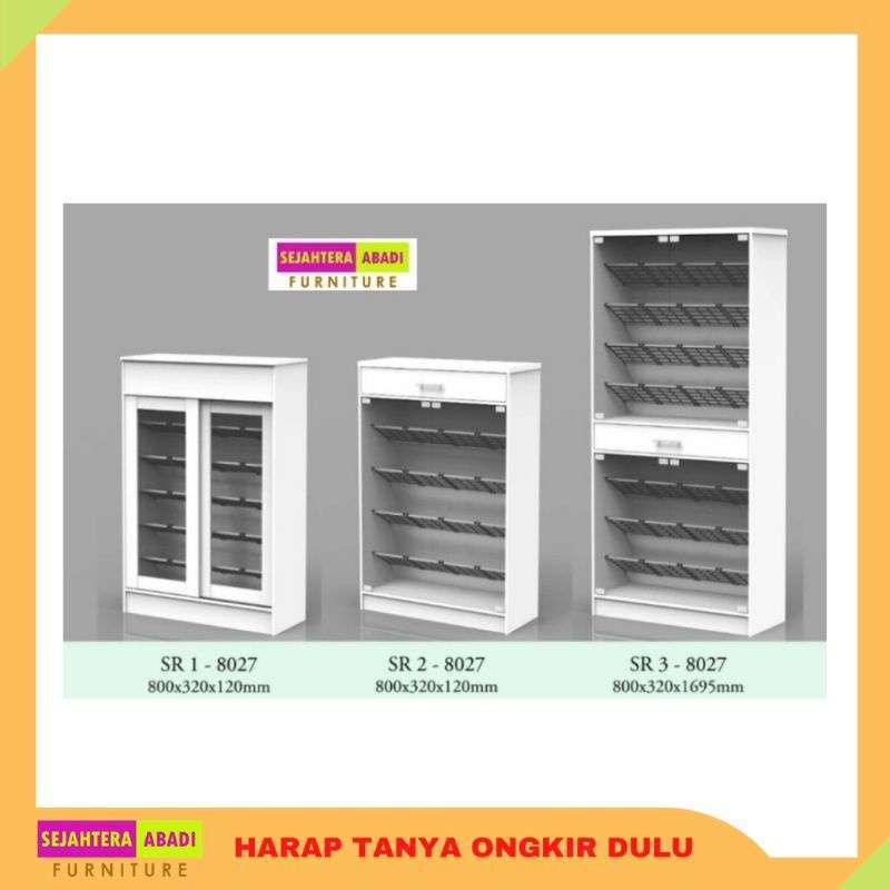 Jual Lemari Sepatu Sliding Rak Sepatu Toppan Furniture Sr1-8027 Di ...