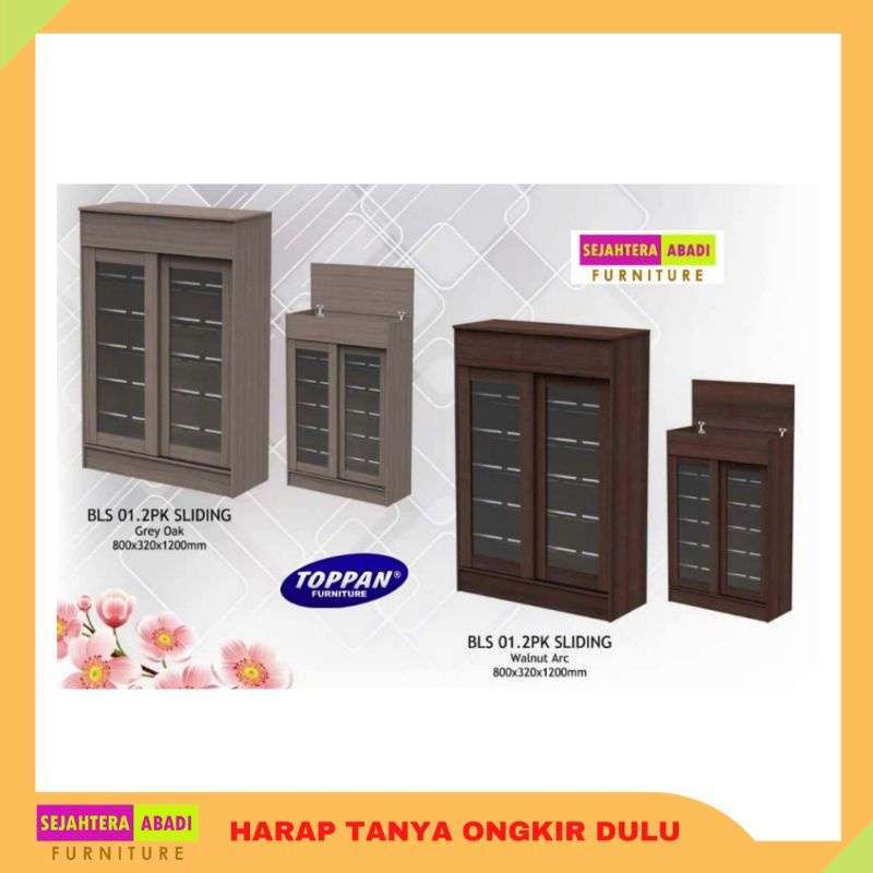Jual Lemari Sepatu Sliding Rak Sepatu Toppan Furniture Sr1-8027 Di ...