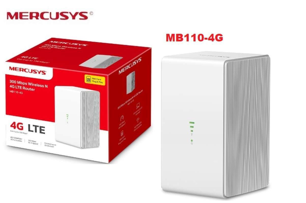 Jual Mercusys MB110-4G 300Mbps 4G LTE Modem Wireless Router MB 110 - 4G di Seller Citi Network ...