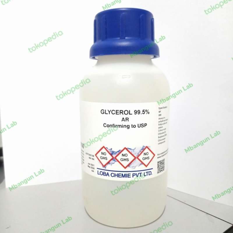 Promo Glycerol For Analysis Glycerin 99% 500Ml Loba Chemie Equivalent ...