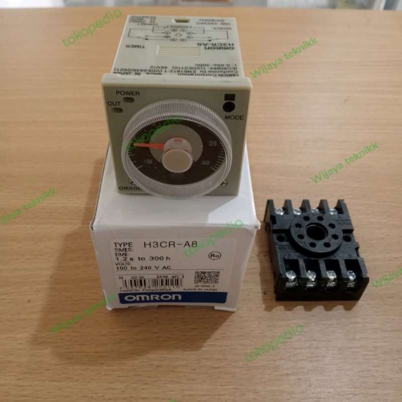 Promo Timer Omron H3Cr- A8 100-240Vac Timer Omron H3Cr A8 220Vac Dan ...