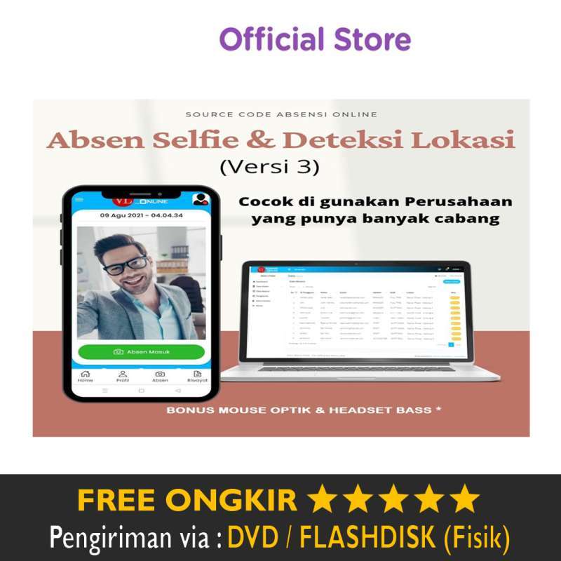Promo Source Code Aplikasi Absensi Online Absen Ketidakhadiran Karyawan Perusahaan Premium ...
