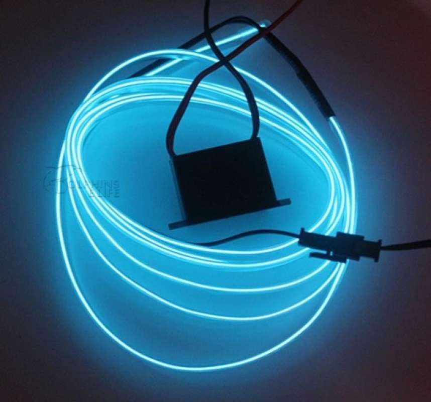 Promo El Wire/flexible Neon Wire/led Wire 5 Meter With Inverter Dc ...