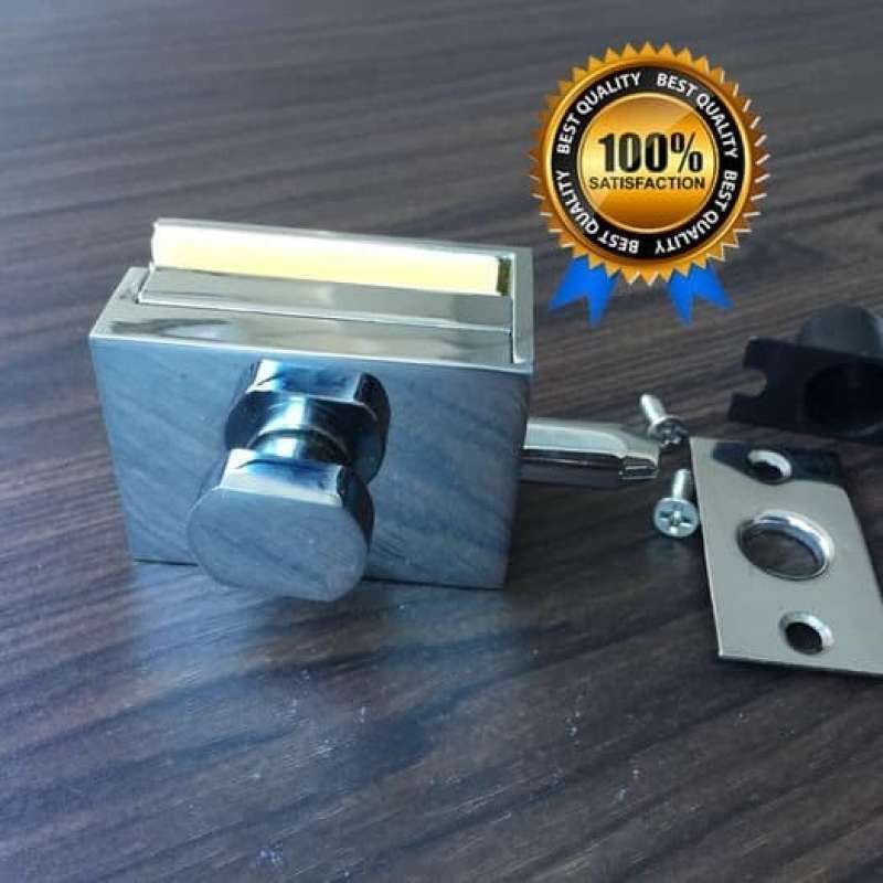 Promo Glass Lock/Pengunci Pintu Kaca/Grendel Pintu Kaca Diskon 23% di ...