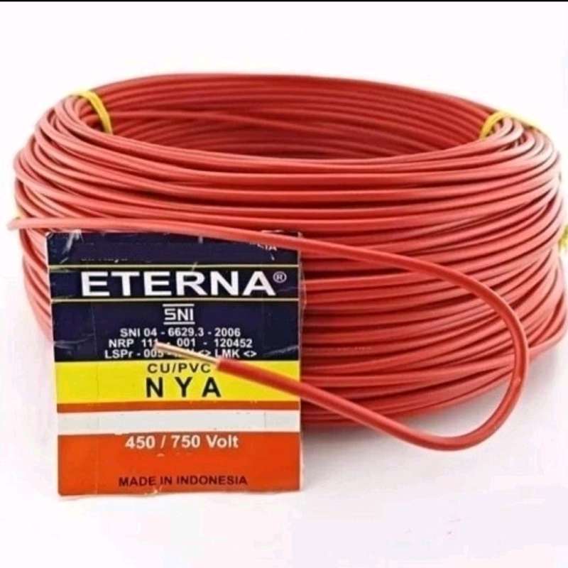 Jual Kabel Listrik Tunggal Kawat Tembaga Isi 1 Eterna Nya 1x2,5 Harga 1 Meter Di Seller Utama ...