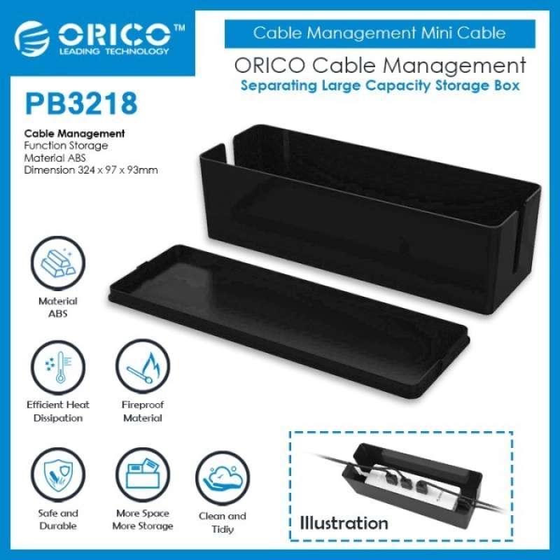 Promo Orico Cable Management Mini Cable Box For Surge Protector Diskon ...