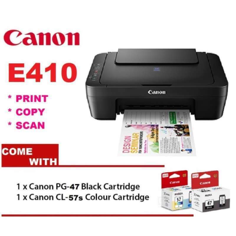 Promo Printer canon pixma E410 print scan copy plus infus resmi Diskon ...