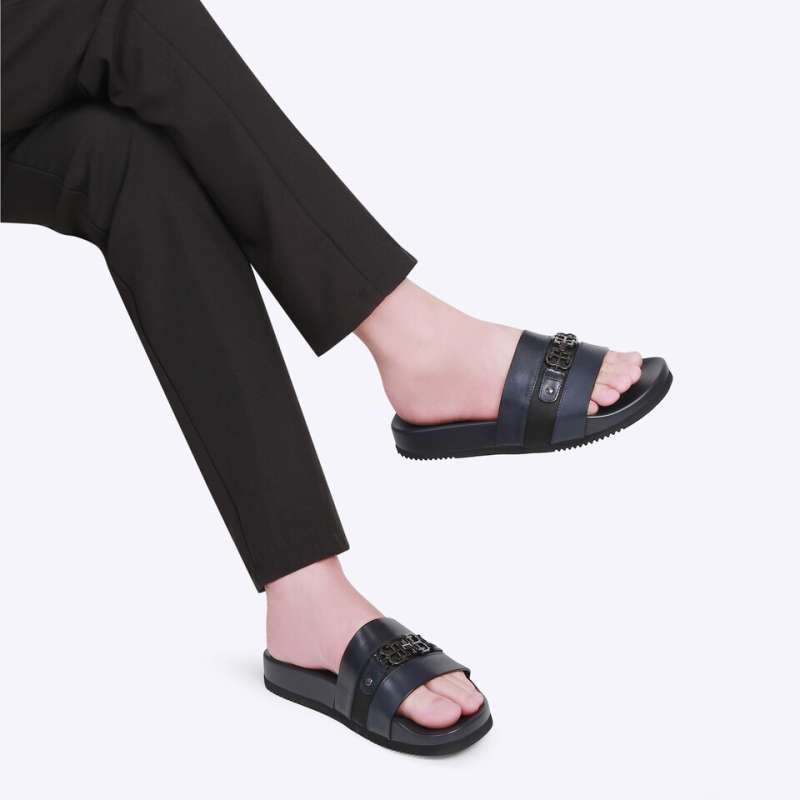 Jual Em13 Everbest Sandal Slide Pria Original Sendal Kulit Asli Ori ...