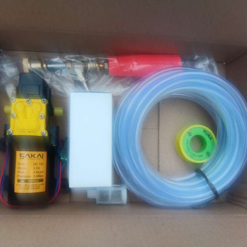 Jual Alat Cuci Motor Mobil Steam Stim Mini Pompa DC 12 Volt 70 PSI di ...