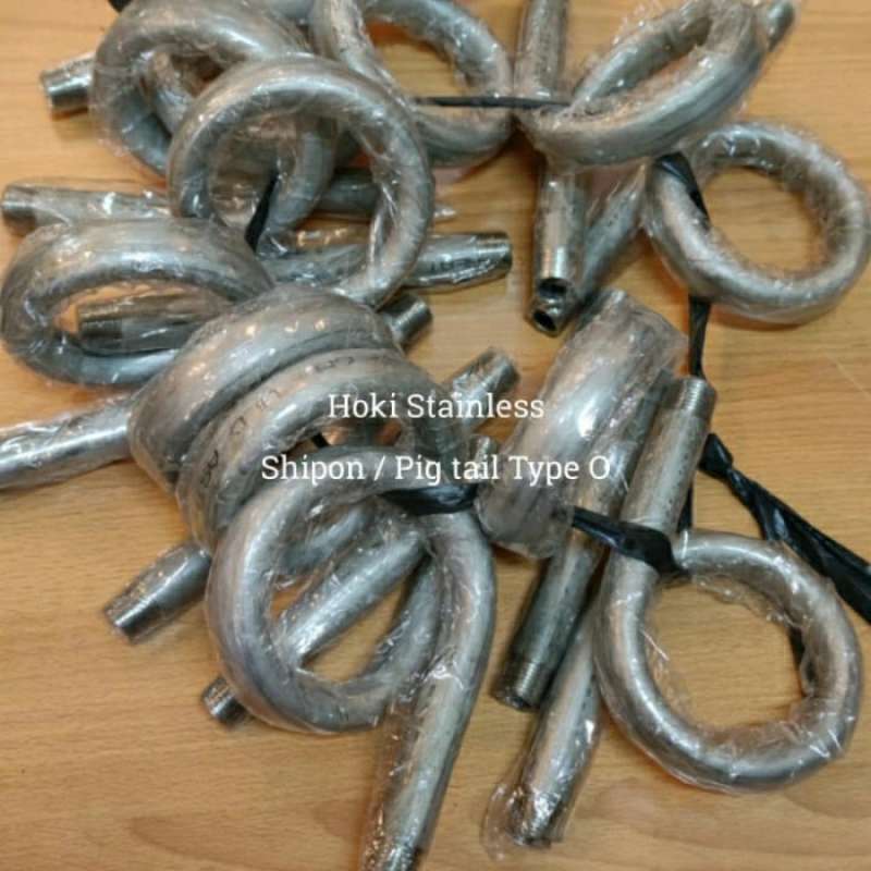 Jual Pipa Shipon / P Tail Stainless SS304 Type O Drat 1/2 inch di Seller Soekamto Berkah ...